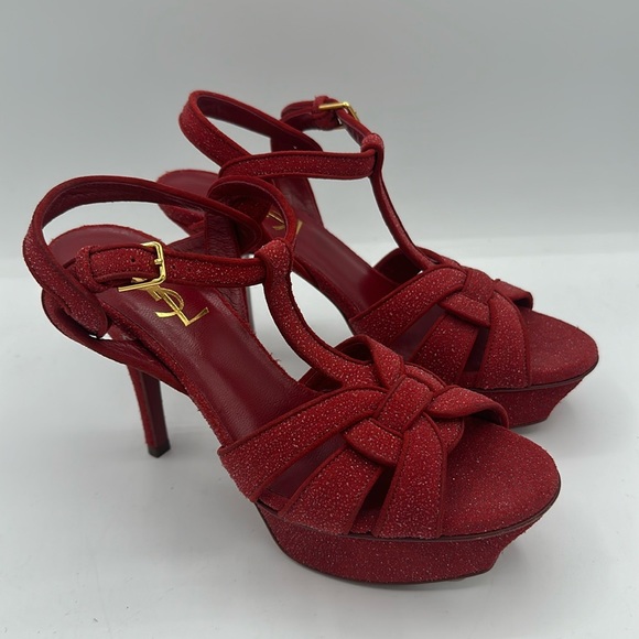 Yves Saint Laurent | Shoes | Yves Saint Laurent Ysl Tribute 75 Red ...
